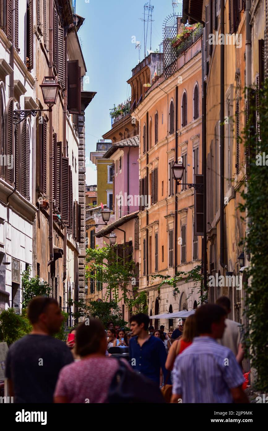 Narrow crowded street hi-res stock photography and images - Alamy