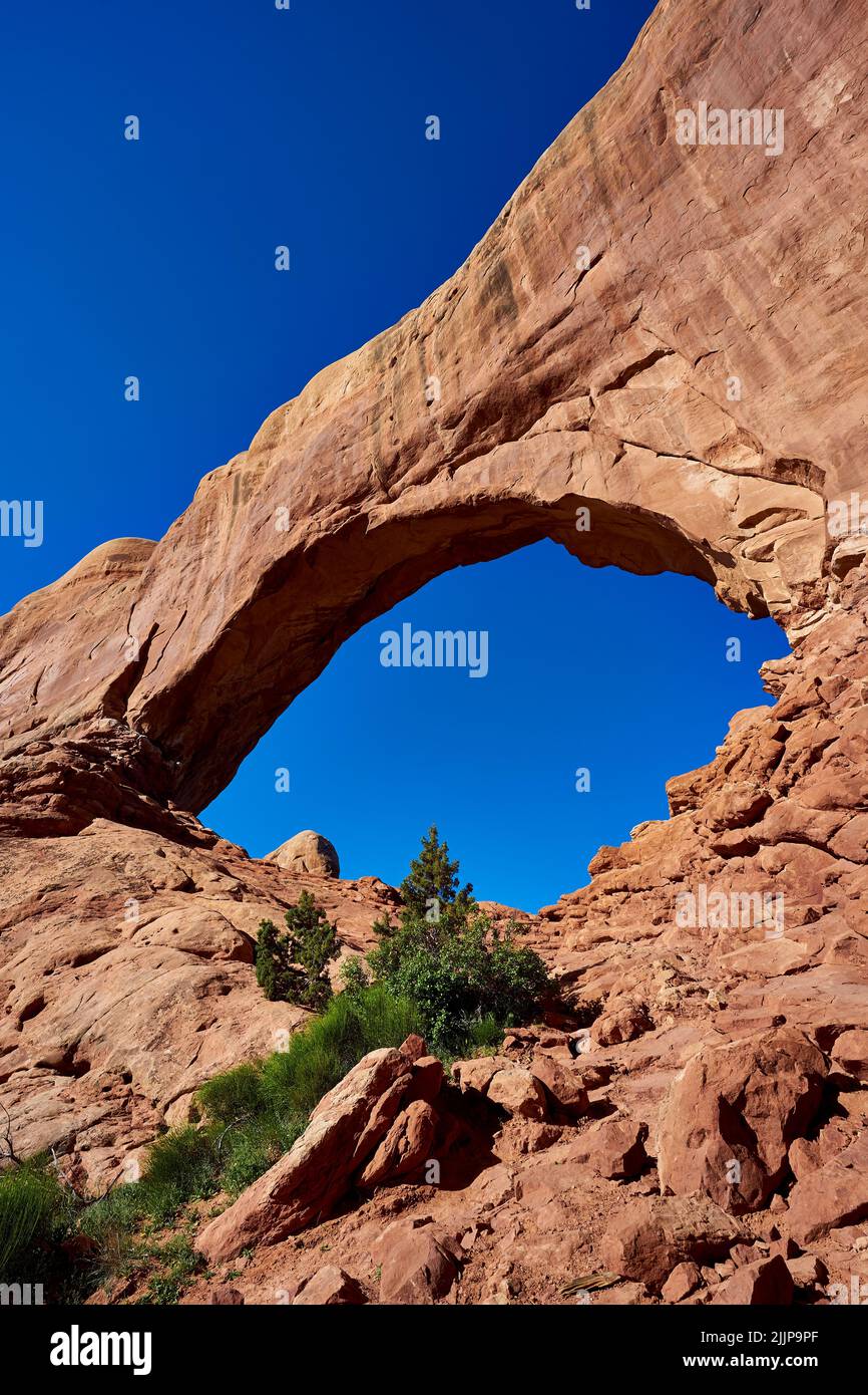The North Window Arch, Aches Nationalpark, Utah, USA Stock Photo - Alamy