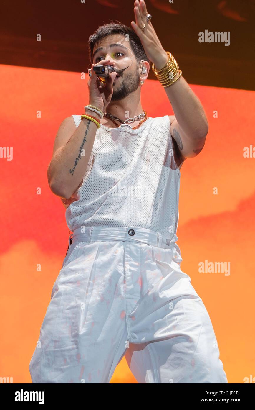 Colombian singer Camilo Echeverry known as Camilo performs at the ...