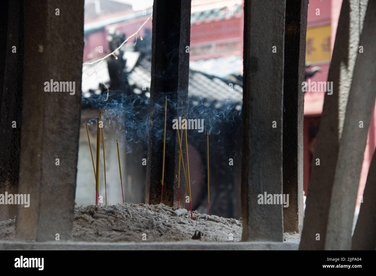 Holy smoke burning incense temple hi-res stock photography and images ...