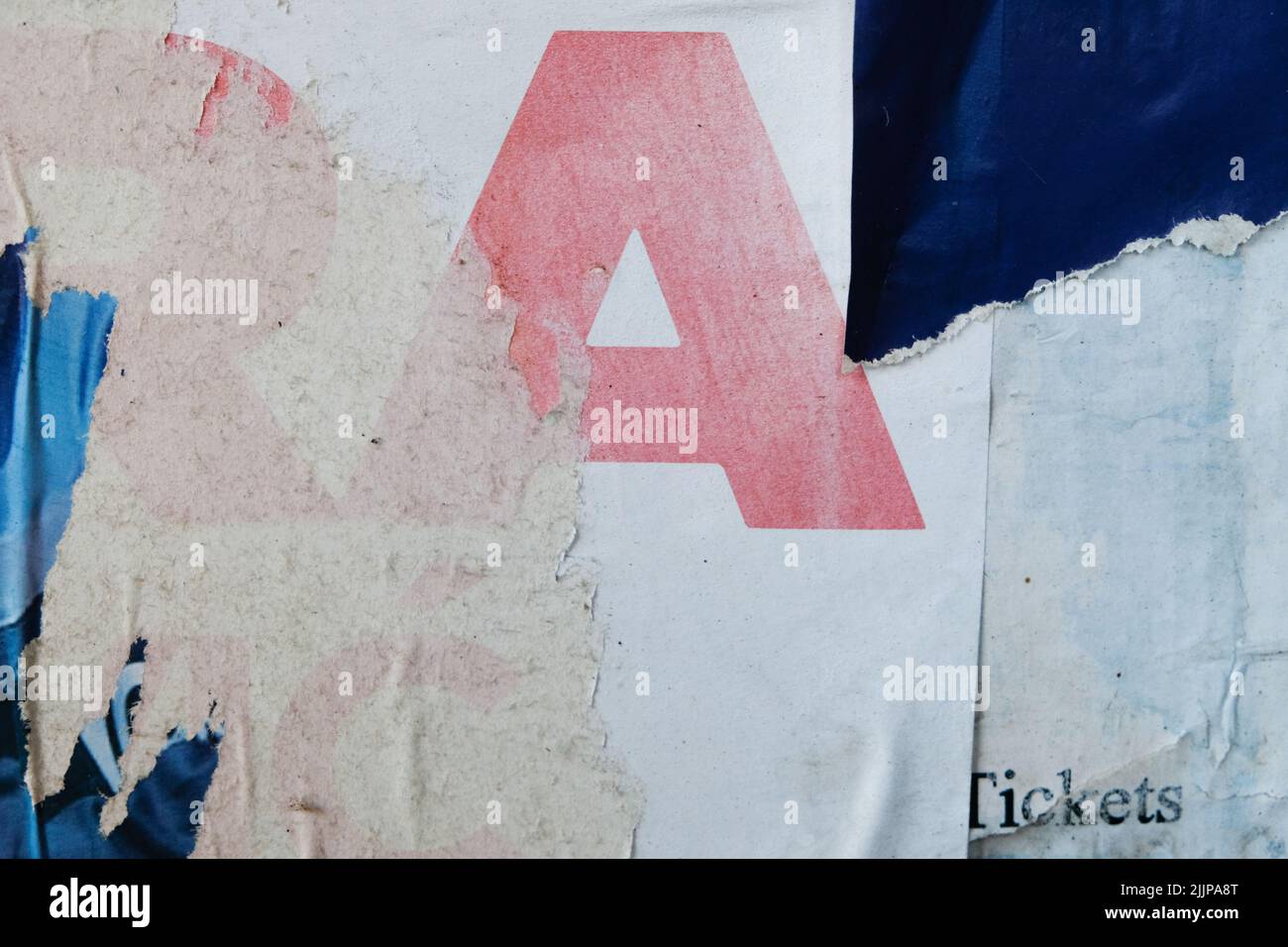 Ripped poster texture background hi-res stock photography and images ...