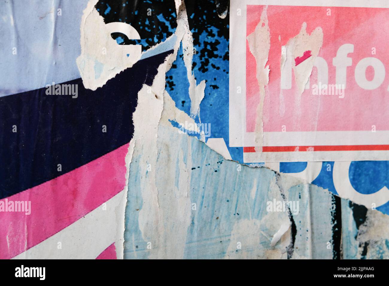 Ripped poster texture hi-res stock photography and images - Alamy