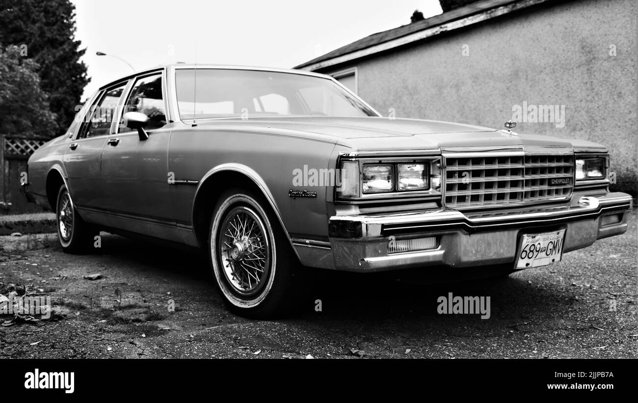 Canada vancouver vintage car in Black and White Stock Photos & Images ...