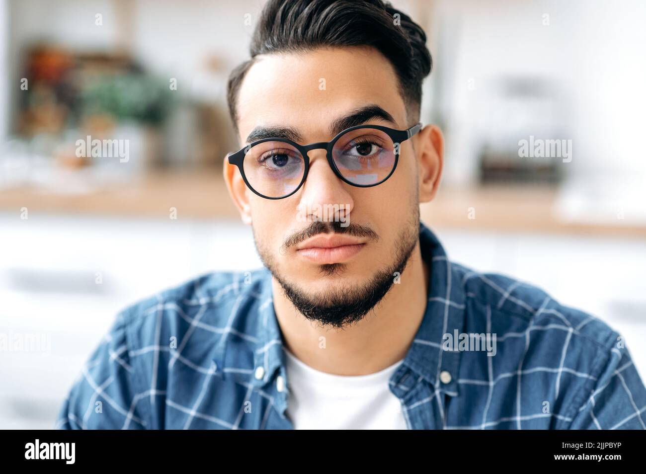 Indian man glasses beard hi-res stock photography and images - Alamy