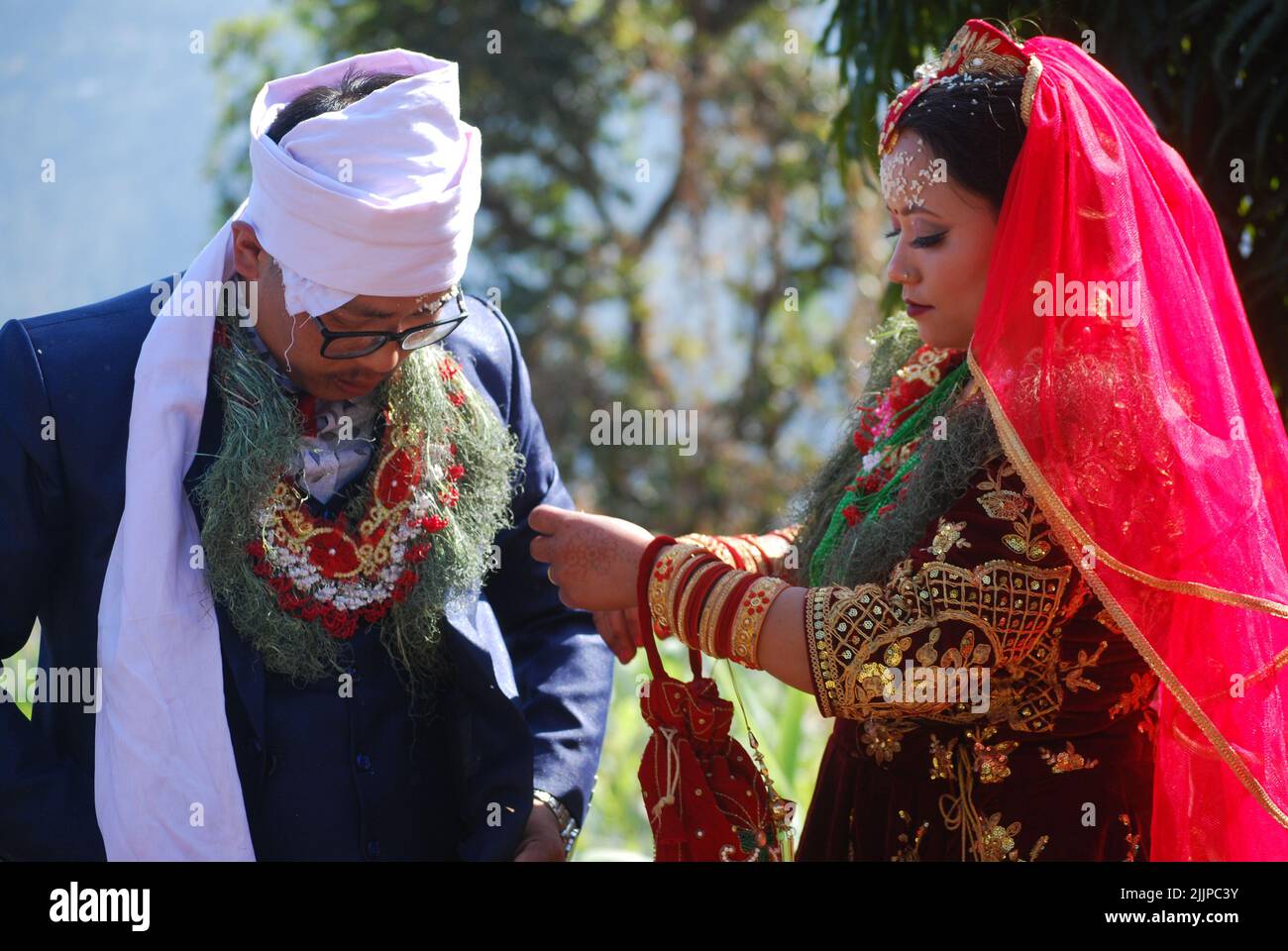Nepali bride hi-res stock photography and images - Alamy