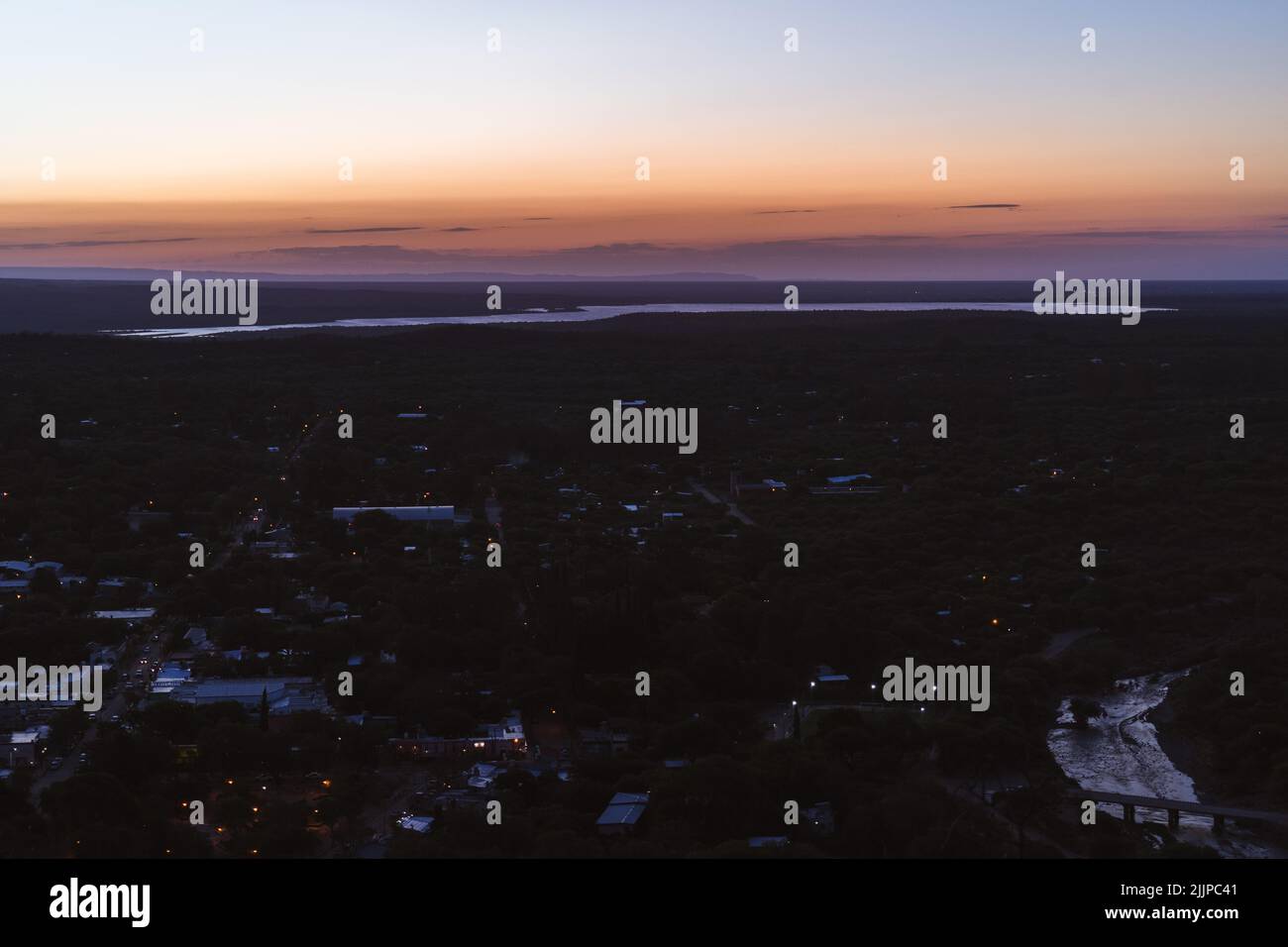 Town on the horizon hi-res stock photography and images - Alamy