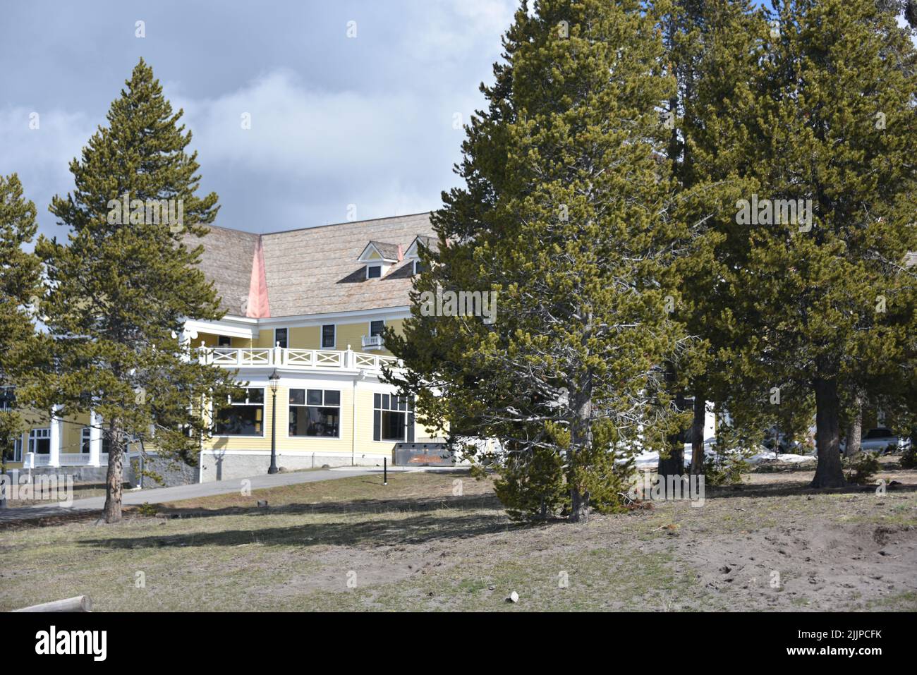 Yellowstone National Park. USA. 5/22/2022. Lake Yellowstone Hotel. Many ...