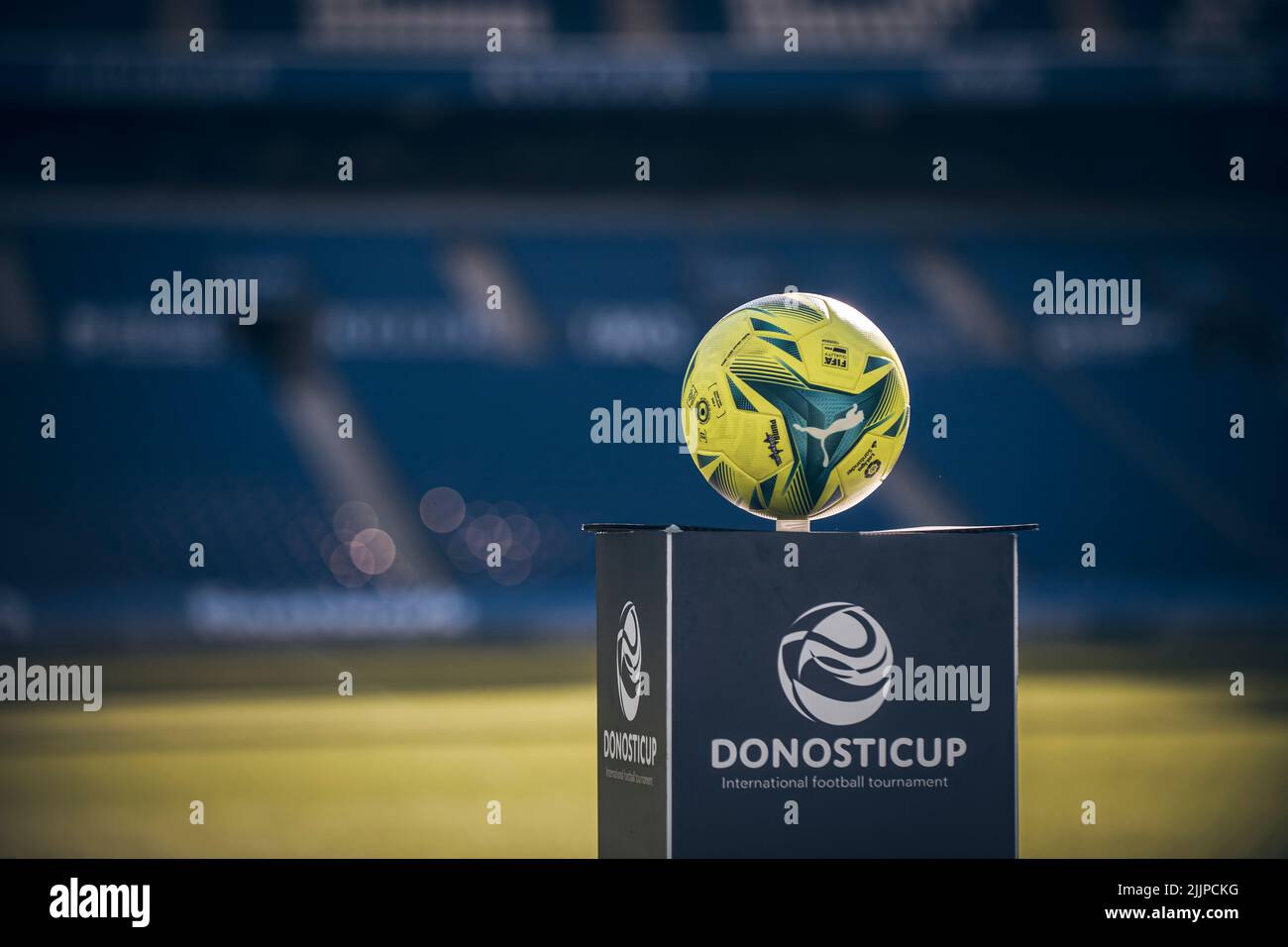 Donosti Cup event. Event of young promises of world soccer in the city ...