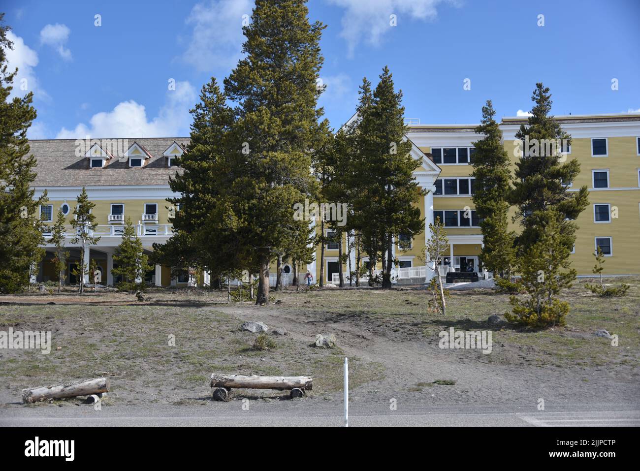 Yellowstone National Park. USA. 5/22/2022. Lake Yellowstone Hotel. Many ...
