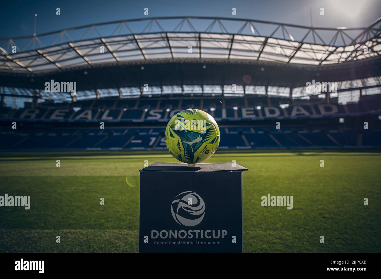 Donosti Cup event. Event of young promises of world soccer in the city ...