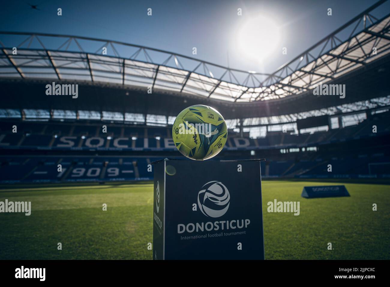 Donosti Cup event. Event of young promises of world soccer in the city ...
