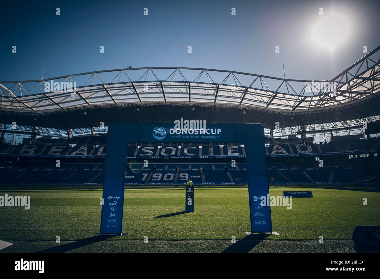 Donosti Cup event. Event of young promises of world soccer in the city ...