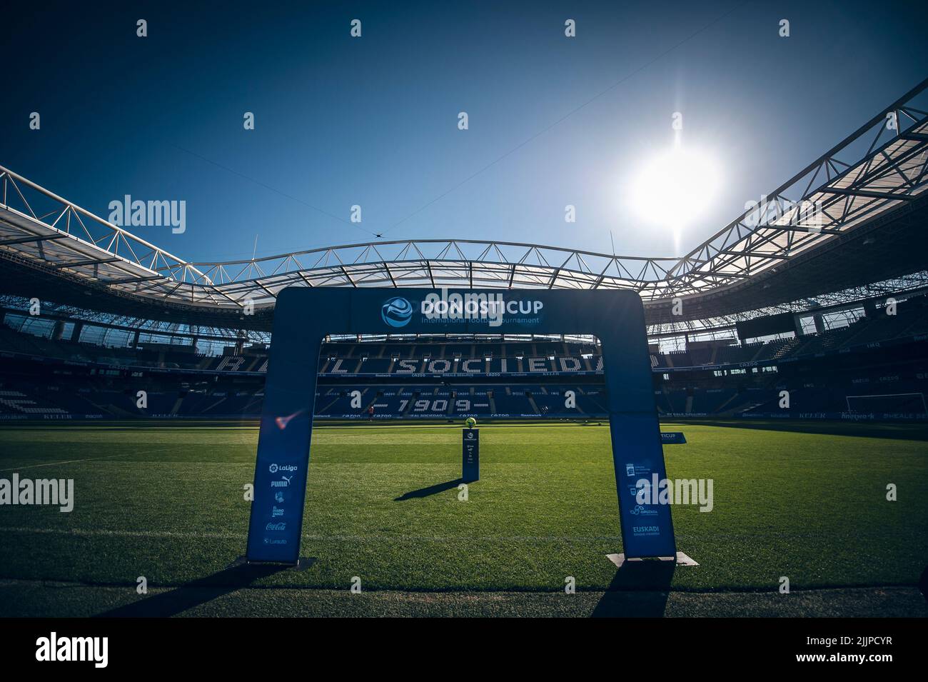 Donosti Cup event. Event of young promises of world soccer in the city ...