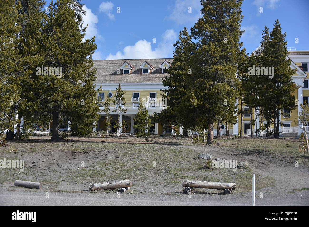 Yellowstone National Park. USA. 5/22/2022. Lake Yellowstone Hotel. Many ...