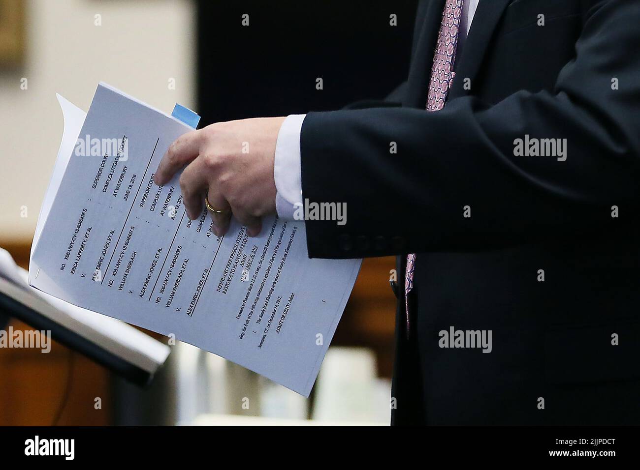 MARK BANKSTON, lawyer for Neil Heslin and Scarlett Lewis, parents of ...