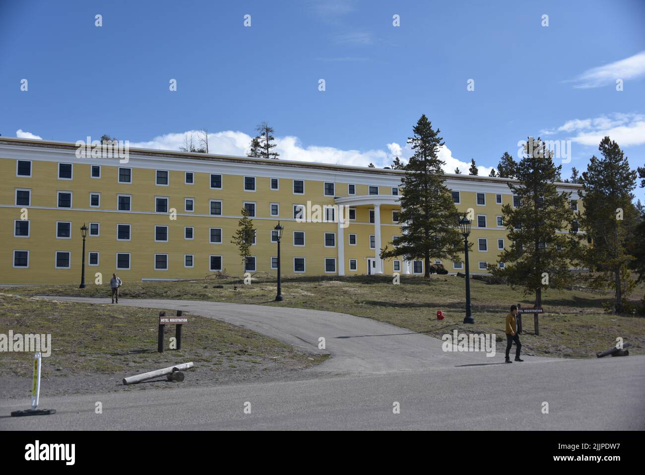 Yellowstone National Park. USA. 5/22/2022. Lake Yellowstone Hotel. Many ...