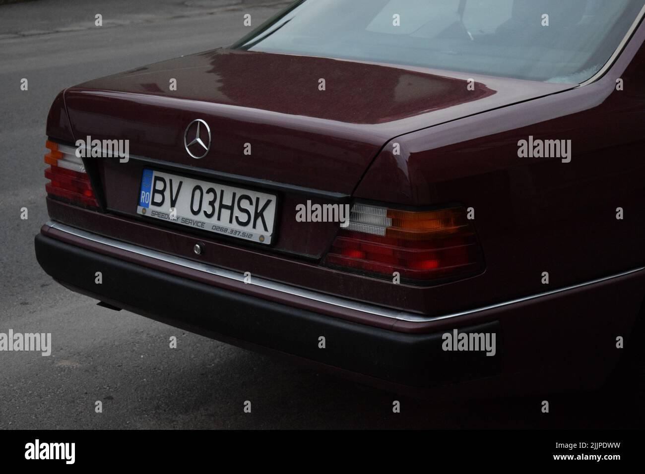 A Mercedes-Benz parked on the street in Brasov Romania Stock Photo - Alamy