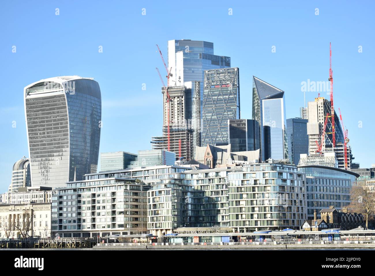 A beautiful Scenic spot view of the Skyline in London, England of ...