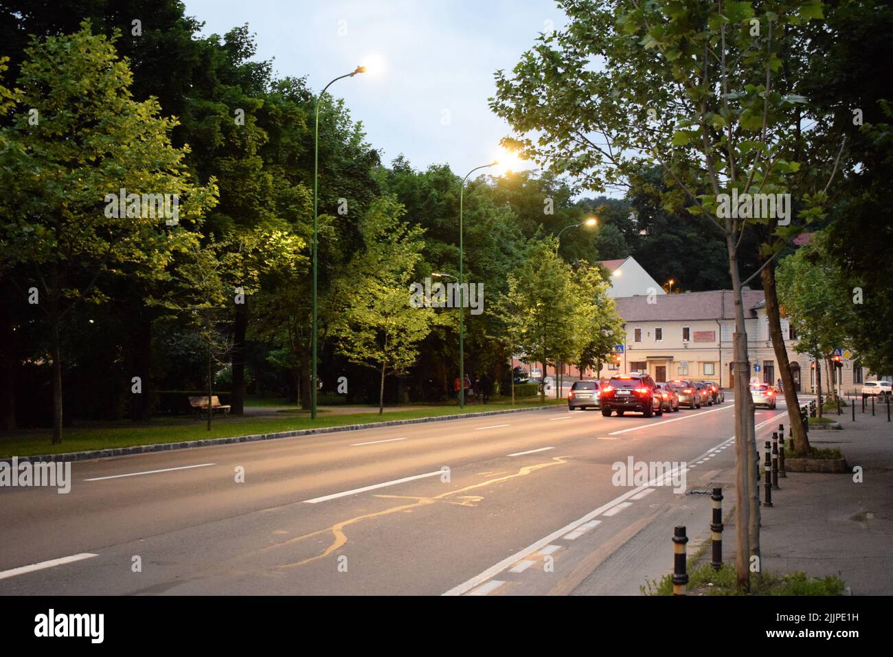 A beautiful cars on the street in Brasov, Romania Stock Photo - Alamy