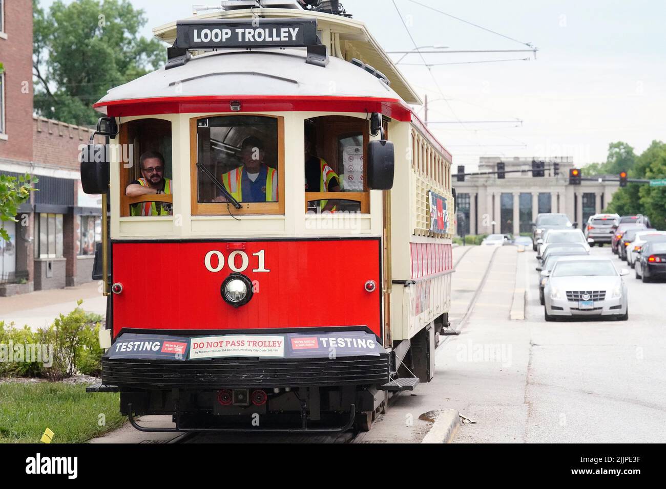 St. Louis, United States. 27th July, 2022. The Loop Trolley operates in ...