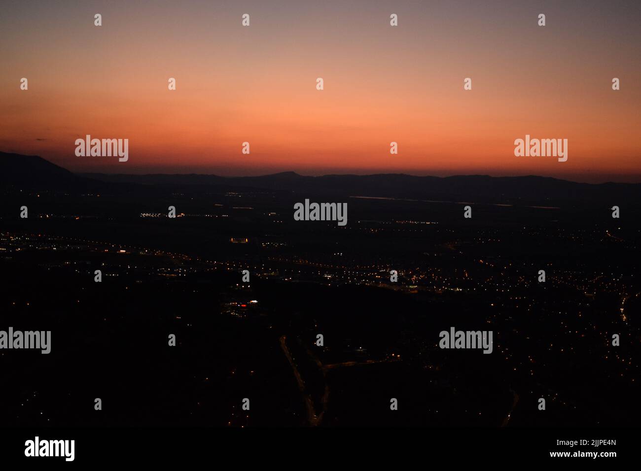 Beautiful sky view over city hi-res stock photography and images - Alamy