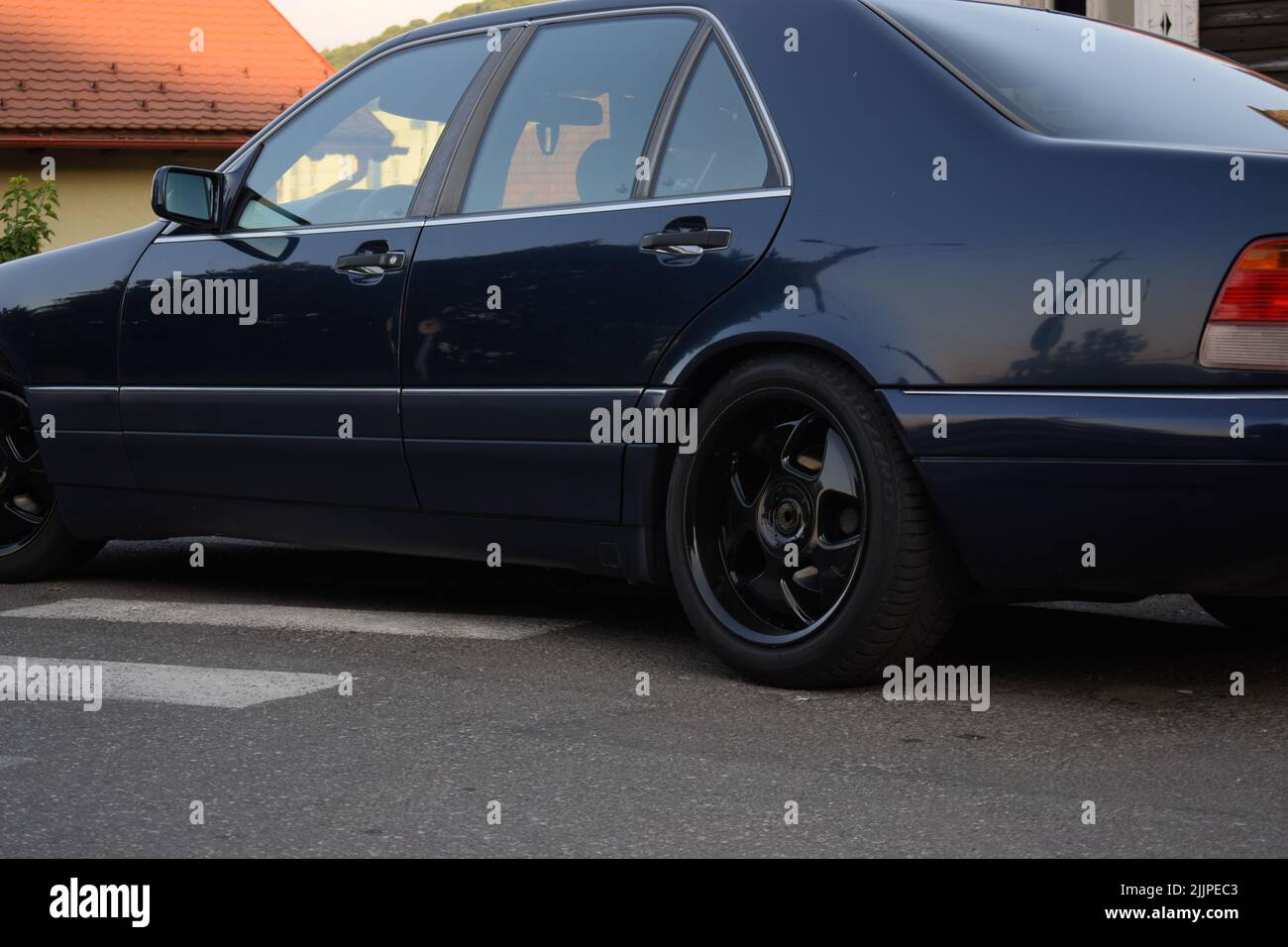 Blue mercedes hi-res stock photography and images - Alamy