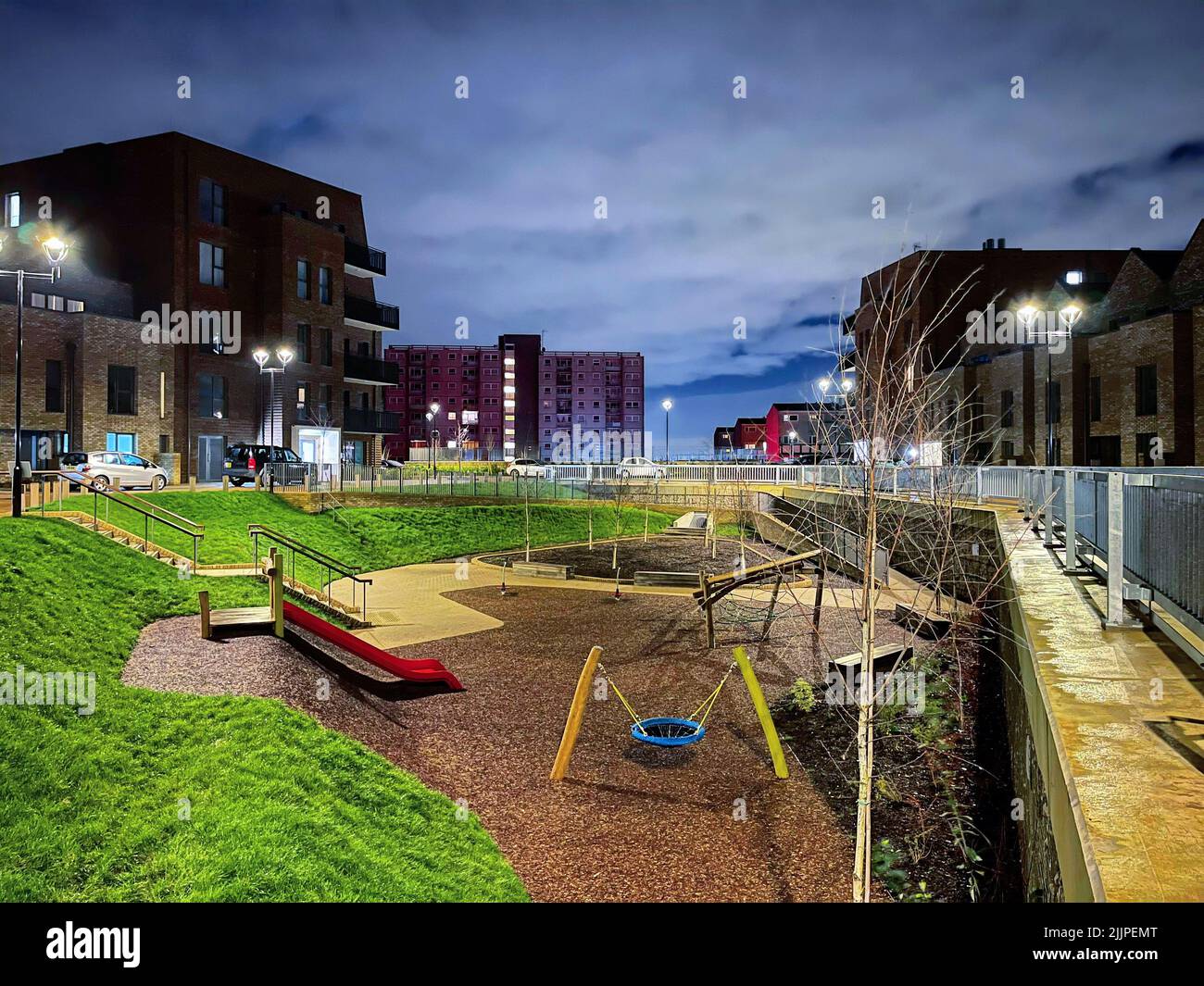 Empty playground landscape hi-res stock photography and images - Alamy