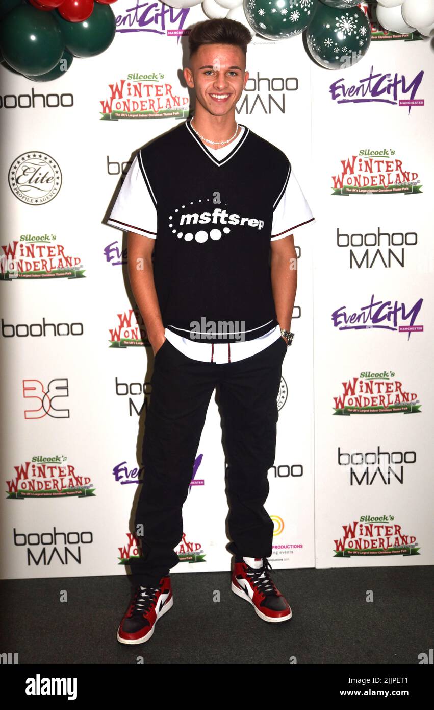 Soap and sport celebrities arrive at Winter Wonderland at Event City in ...