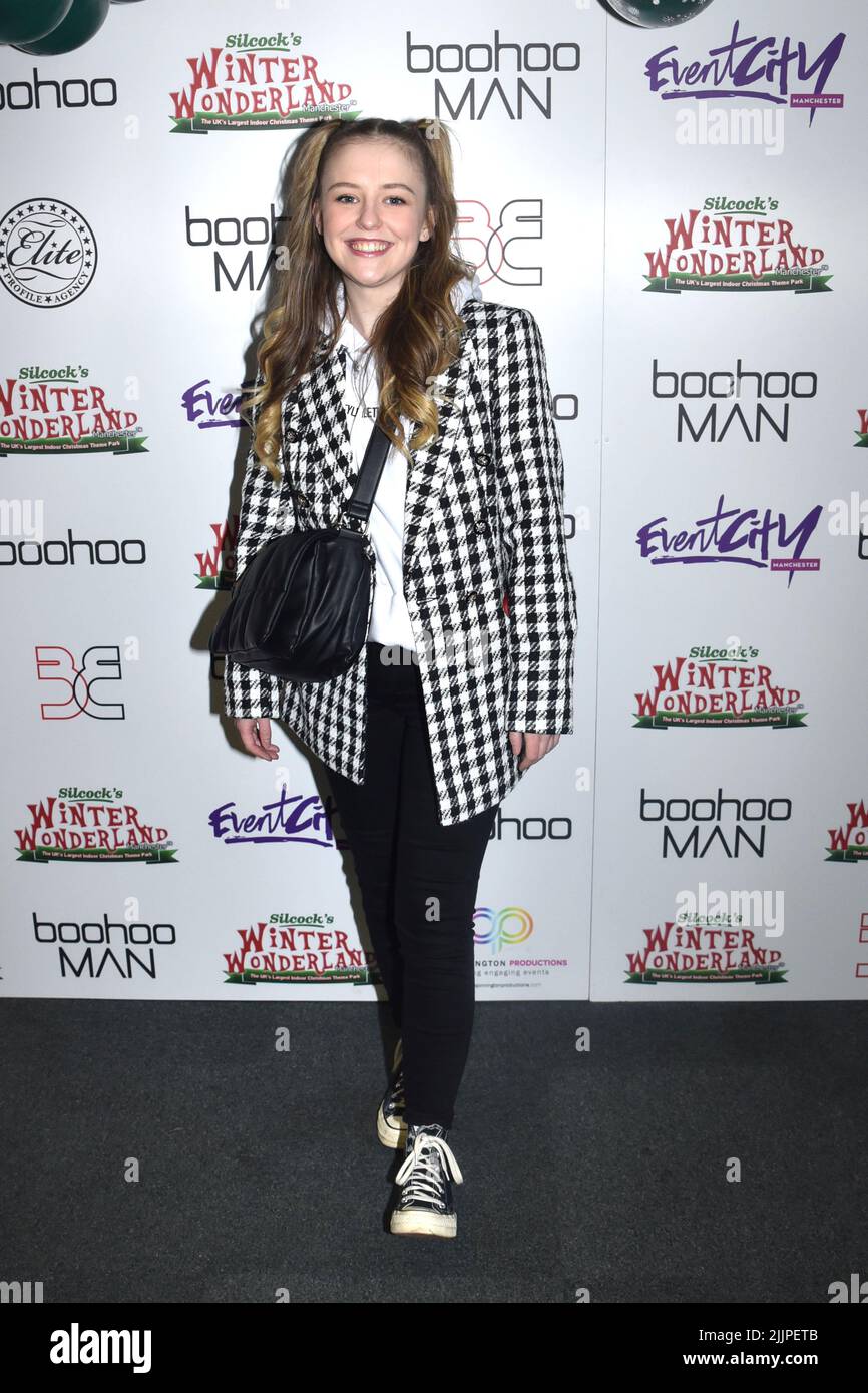 Soap and sport celebrities arrive at Winter Wonderland at Event City in ...
