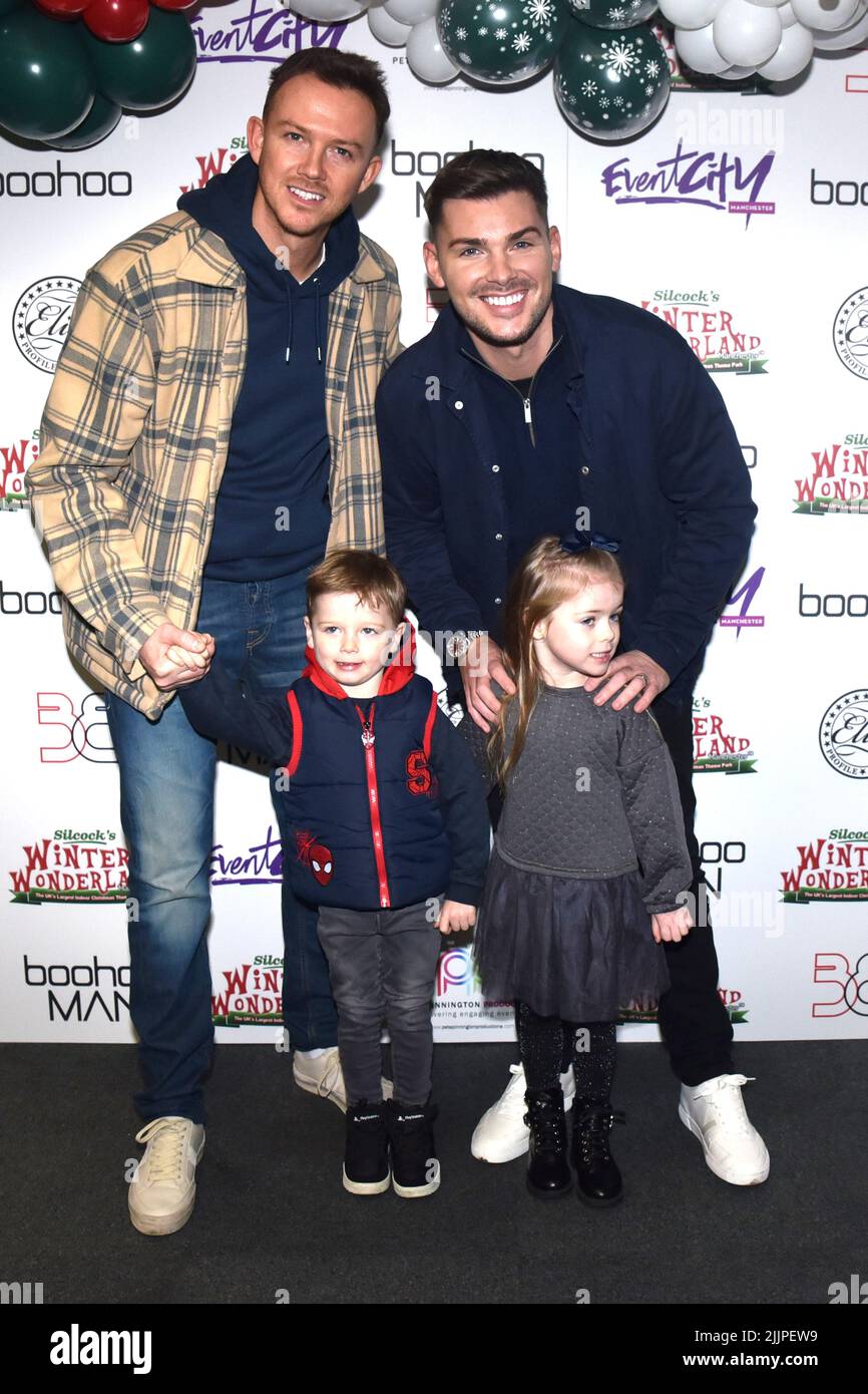 Soap and sport celebrities arrive at Winter Wonderland at Event City in ...