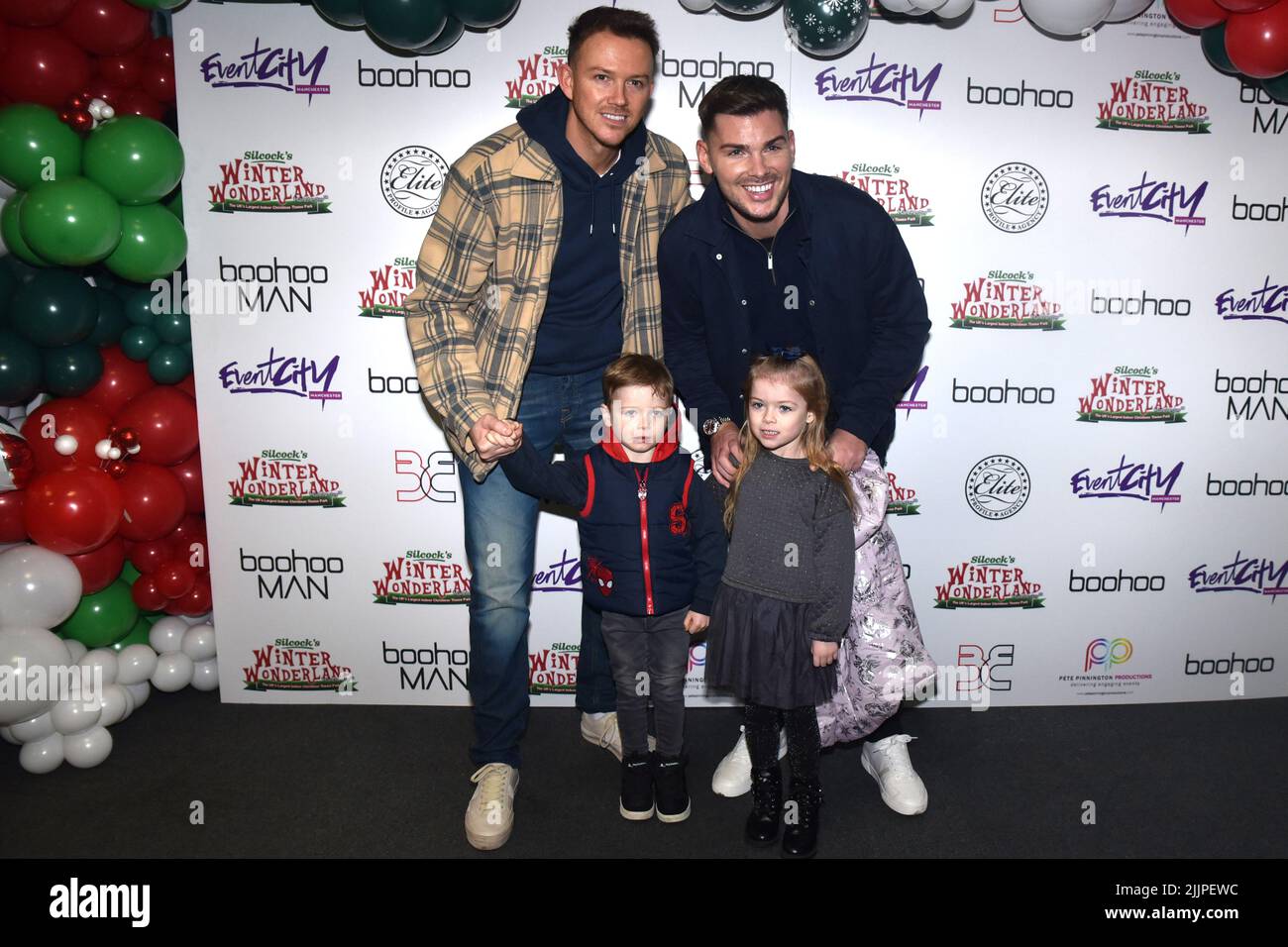 Soap and sport celebrities arrive at Winter Wonderland at Event City in ...