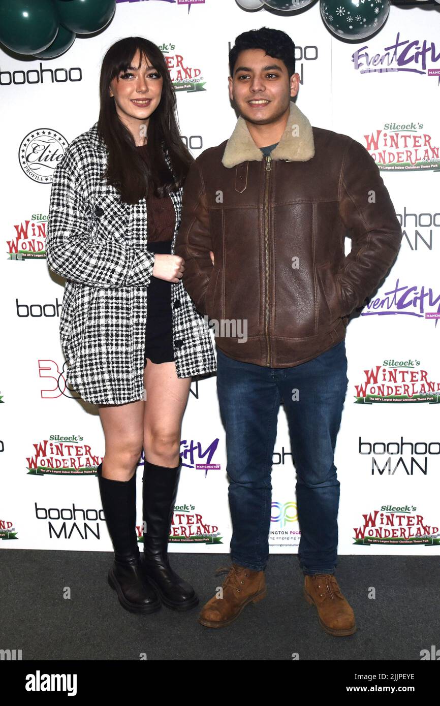 Soap and sport celebrities arrive at Winter Wonderland at Event City in ...