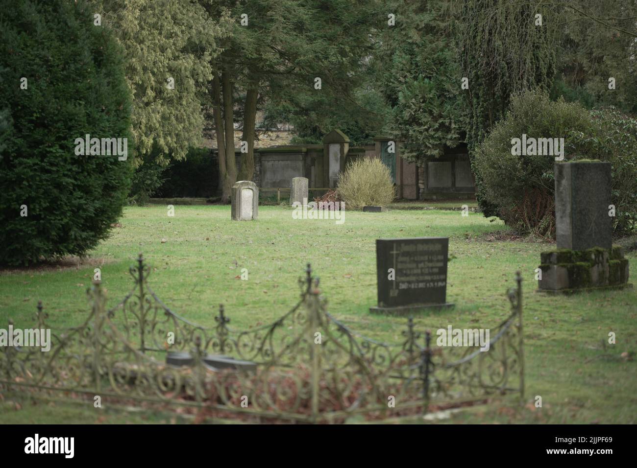 Old german cemetery hi-res stock photography and images - Alamy
