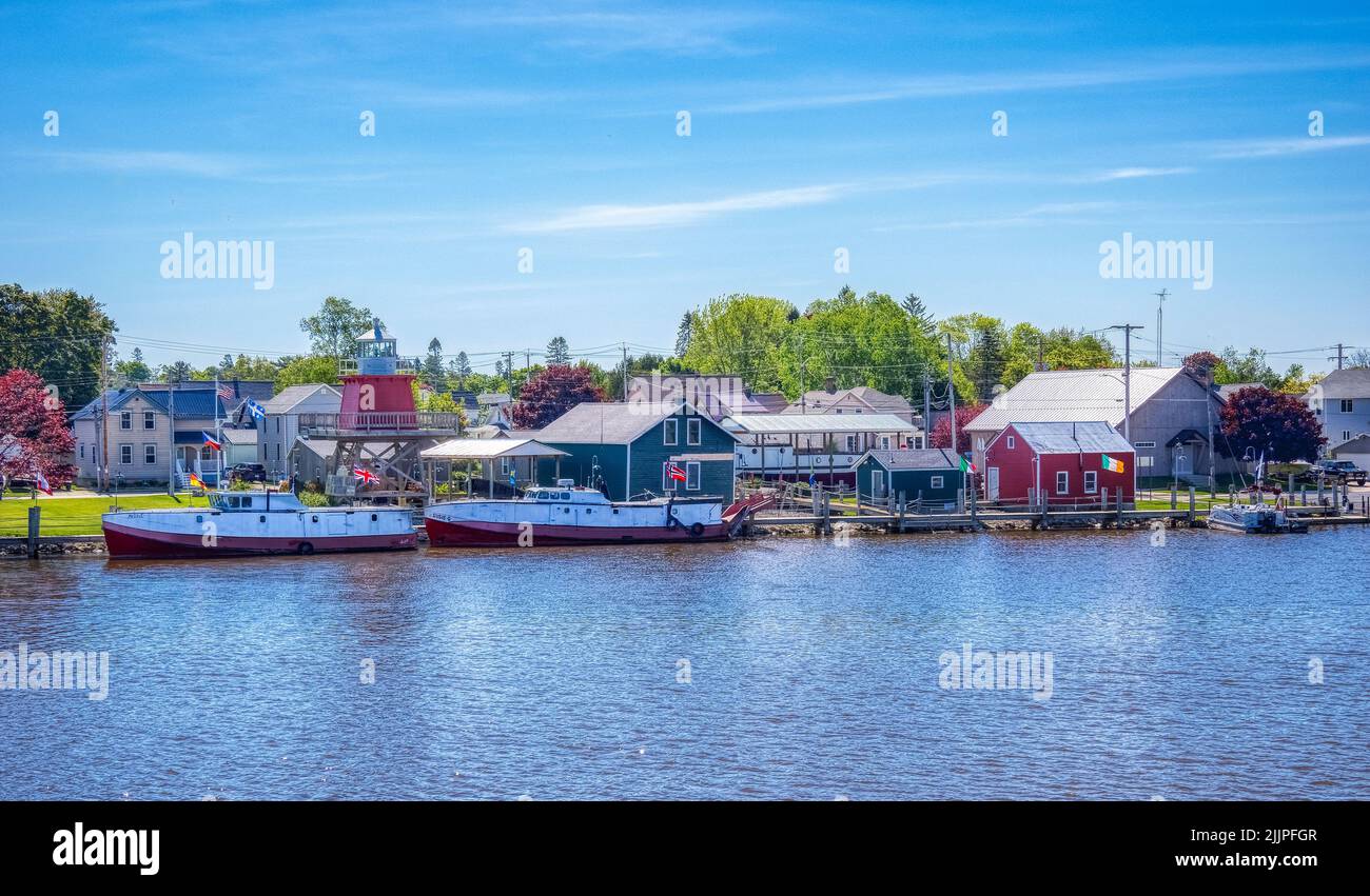 Rogers Street Fishing Village and Great Lakes Coast Guard Museum in Two ...