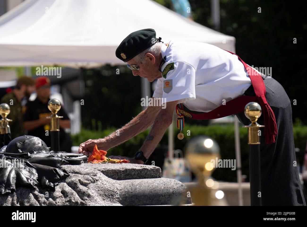 Korean veteran Gord Harrison from Ottawa, who served with the Gov.Gen ...