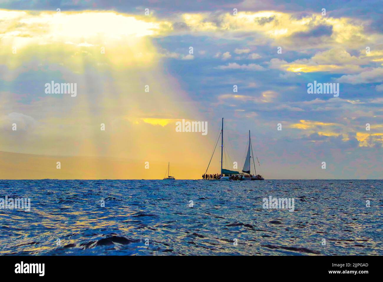 Ray light on boat hi-res stock photography and images - Alamy