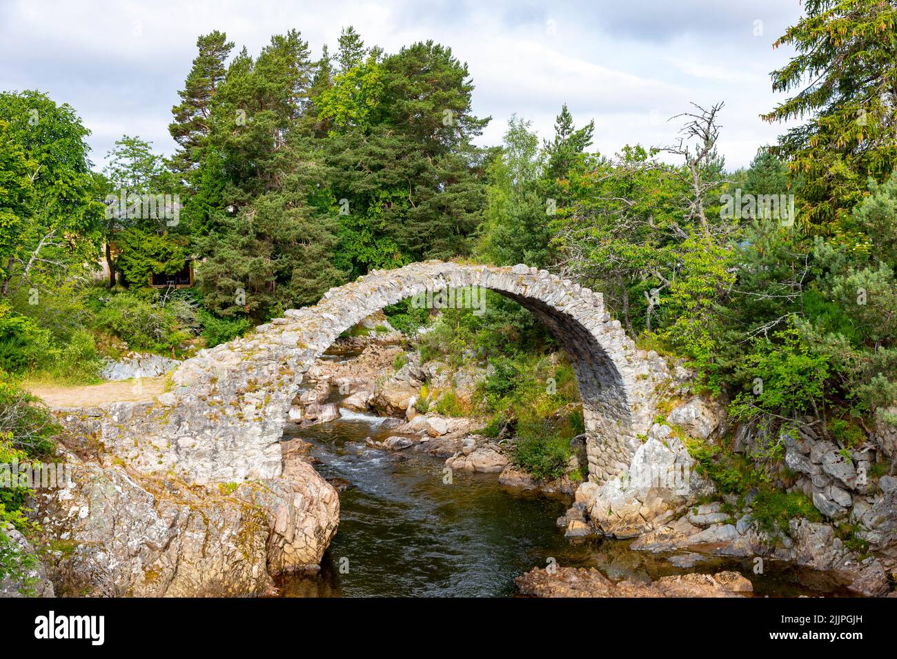 Carrbridge Scotland, historic village in the Cairngorms National Park ...