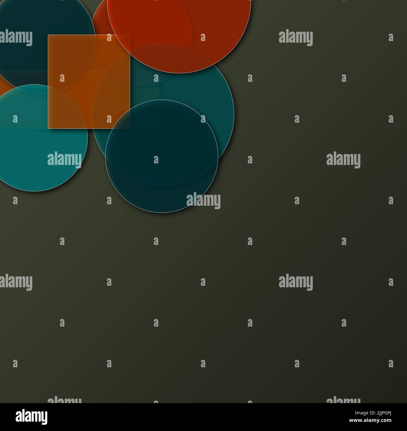 An illustration of colorful geometric shapes on a gray background Stock ...