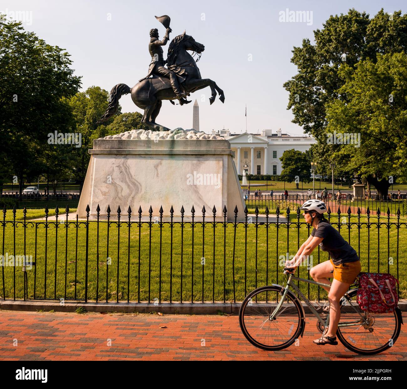 ANDREW JACKSON (1767-1845) STATUE (1853) LAFYETTE SQUARE WASHINGTON DC ...