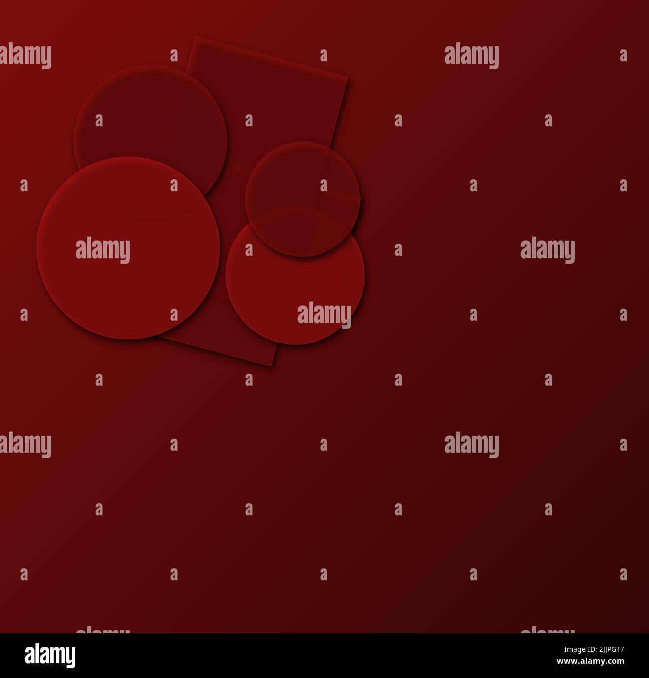 An illustration of abstract geometric shapes in red colors Stock Photo ...