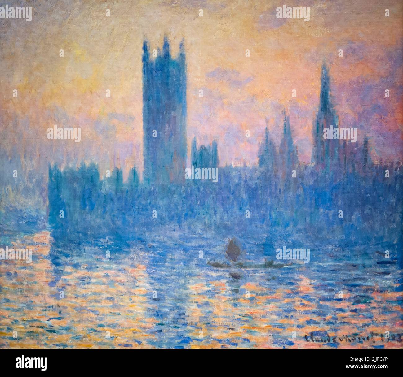 CLAUDE MONET (1840-1926) THE HOUSES OF PARLIAMENT, SUNSET (1903) THE ...