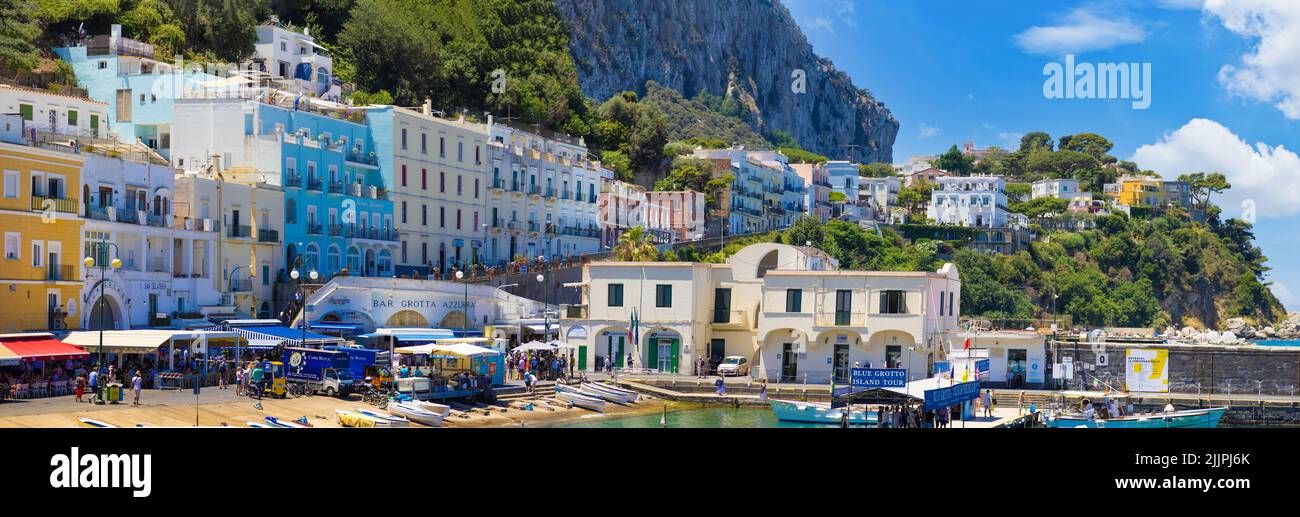 Capri, Campania, Italy, June 16, 2022: Italy, scenic views of Capri ...