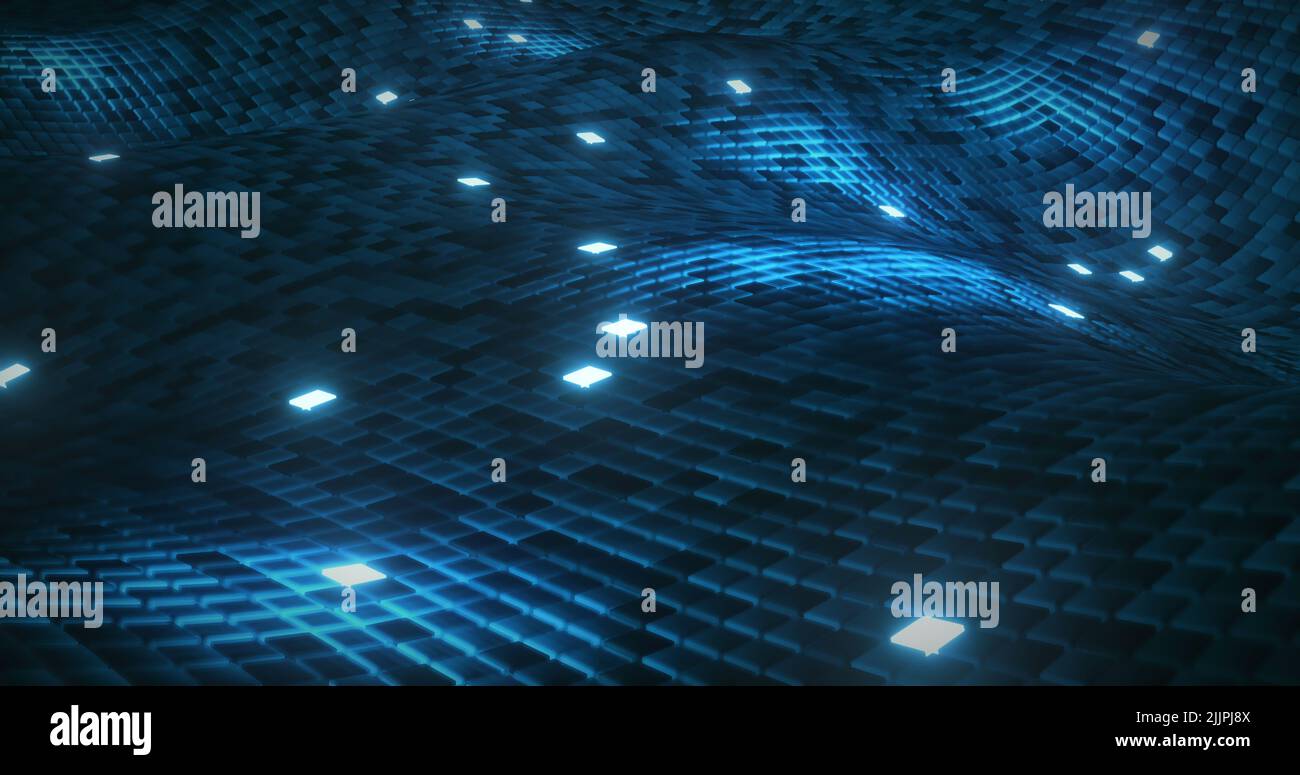 Image of moving tile wall over black background Stock Photo - Alamy
