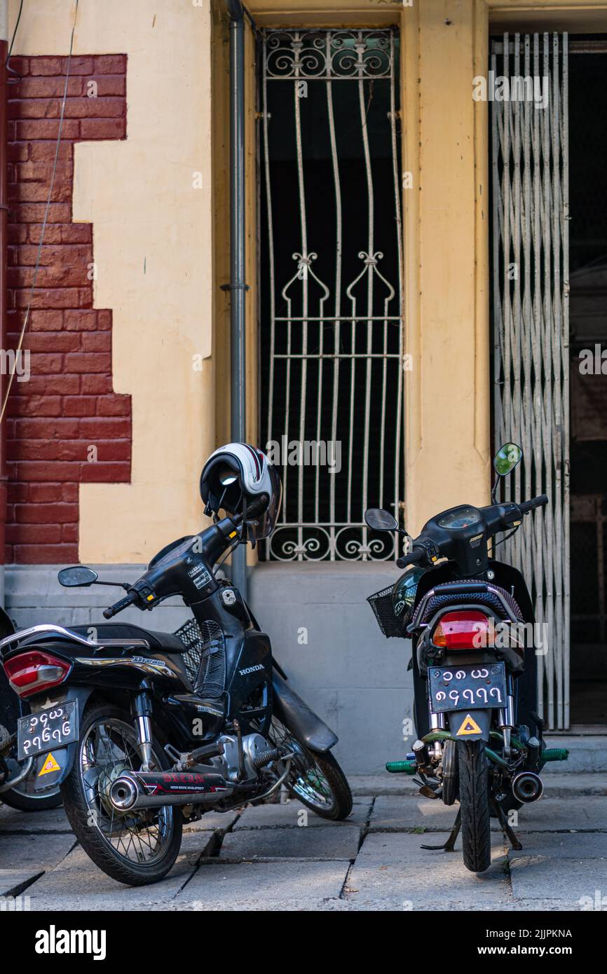The Views of Yangon city center, in Myanmar at summer Stock Photo - Alamy