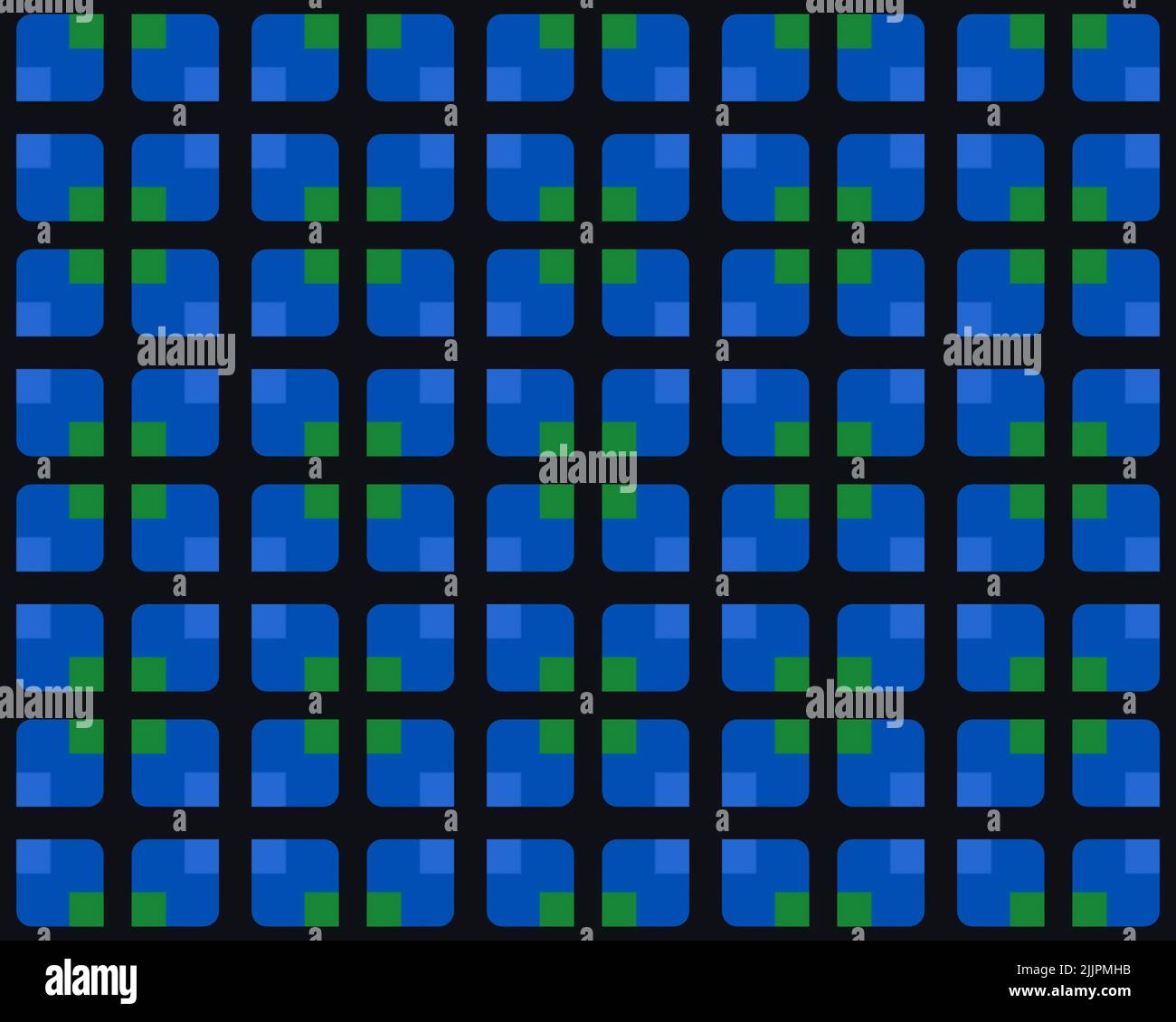 An illustration of a seamless green and blue square tile pattern Stock ...