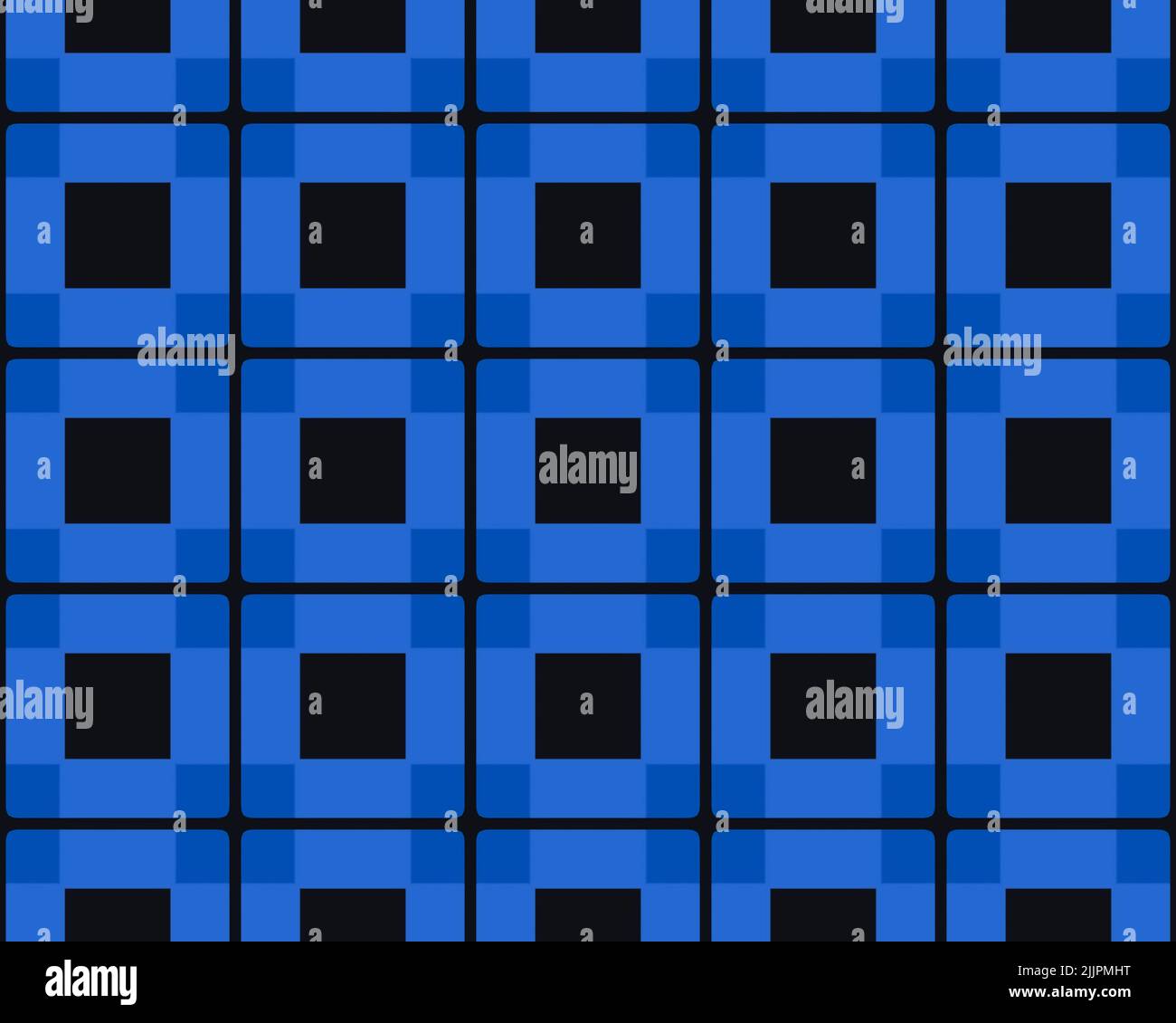 An illustration of a seamless balck and blue square tile pattern Stock ...