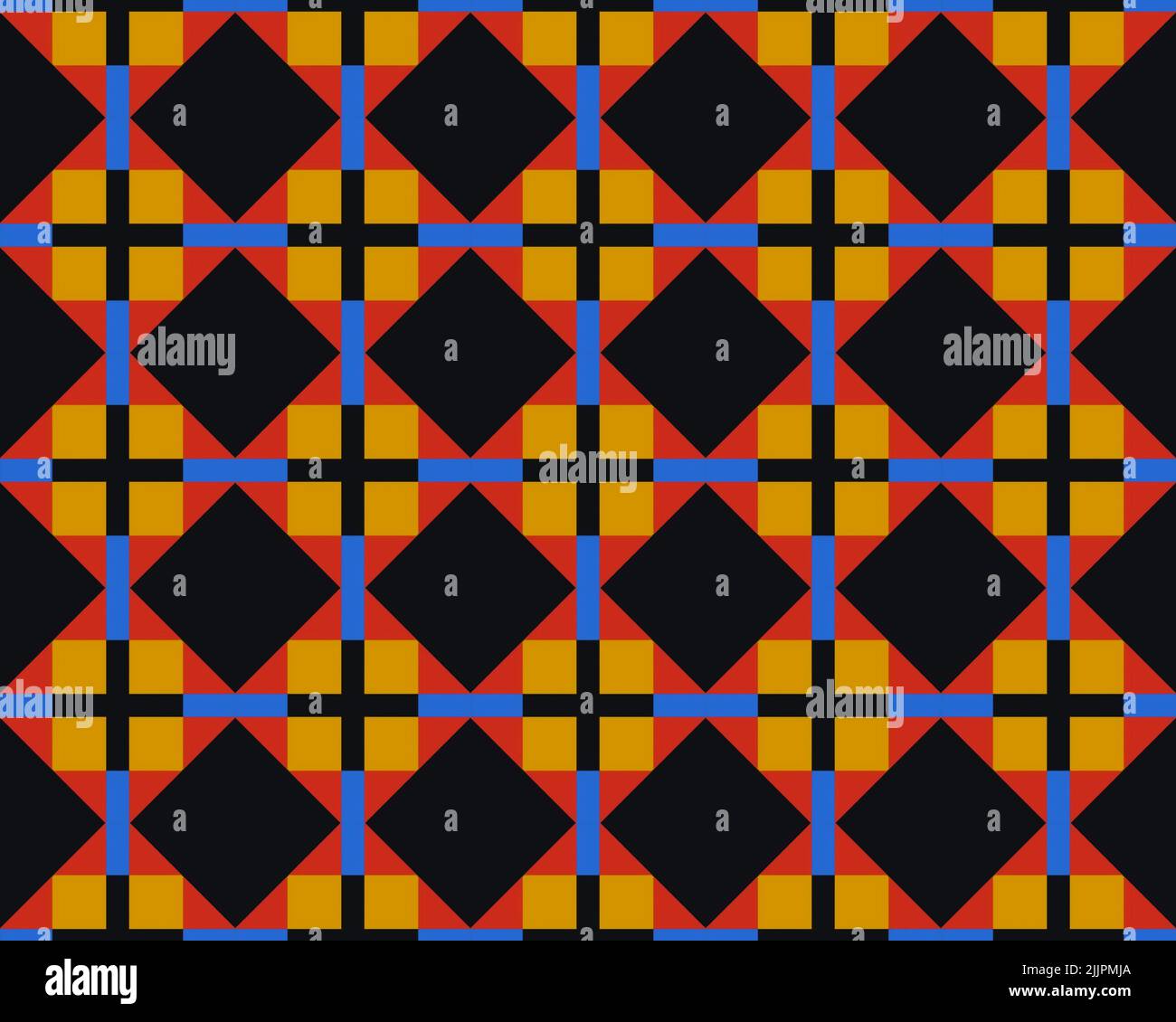 An illustration of a seamless colorful rhombus tile pattern Stock Photo ...