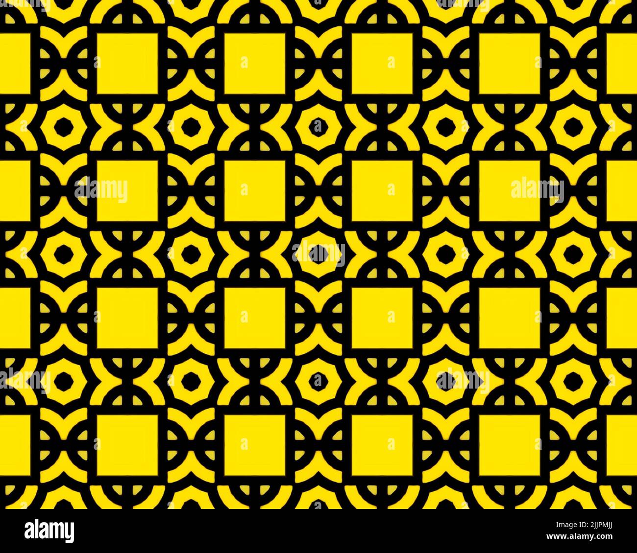 An Illustration of a seamless tile pattern in a yellow color perfect ...