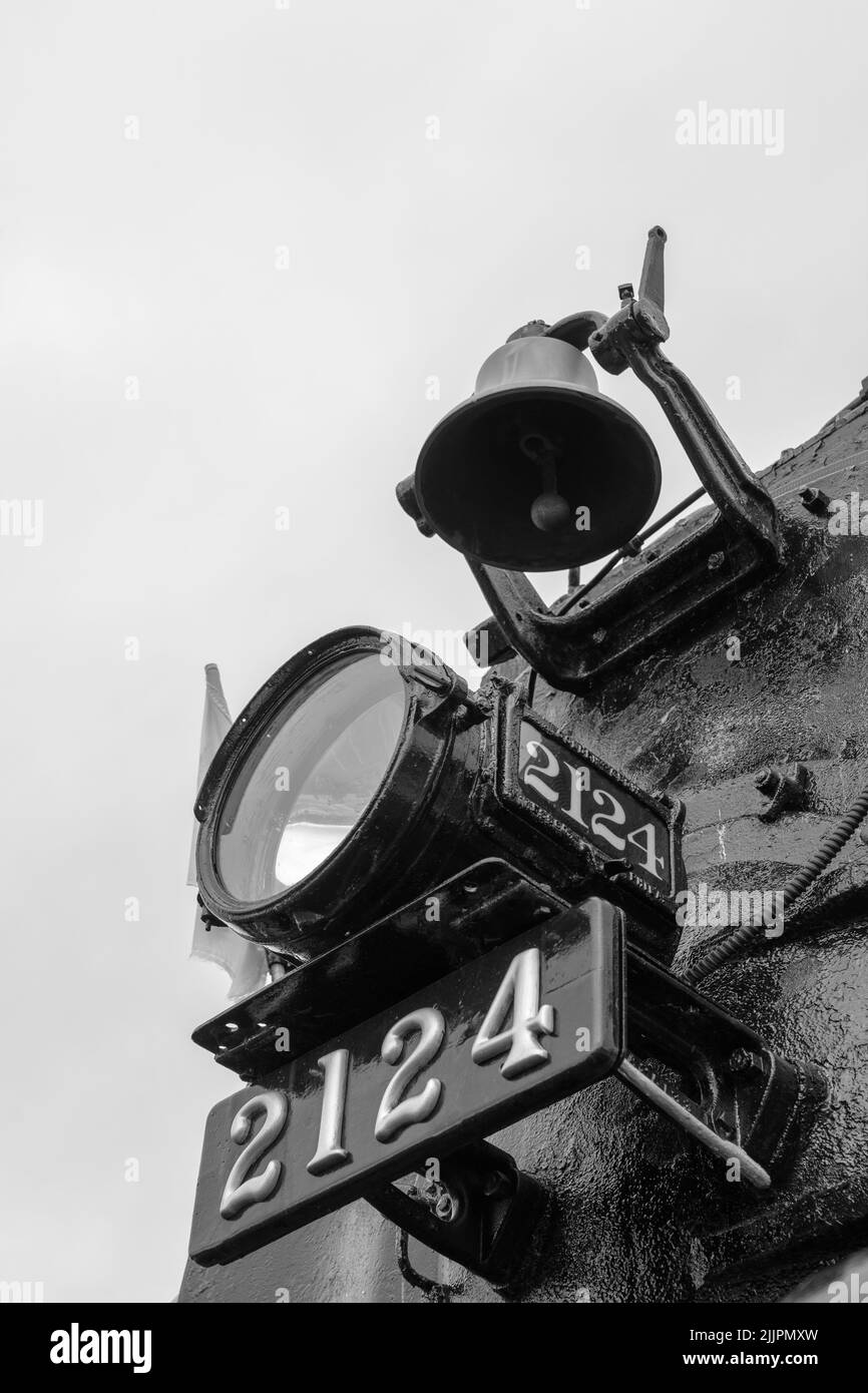 Old steam train Black and White Stock Photos & Images - Alamy