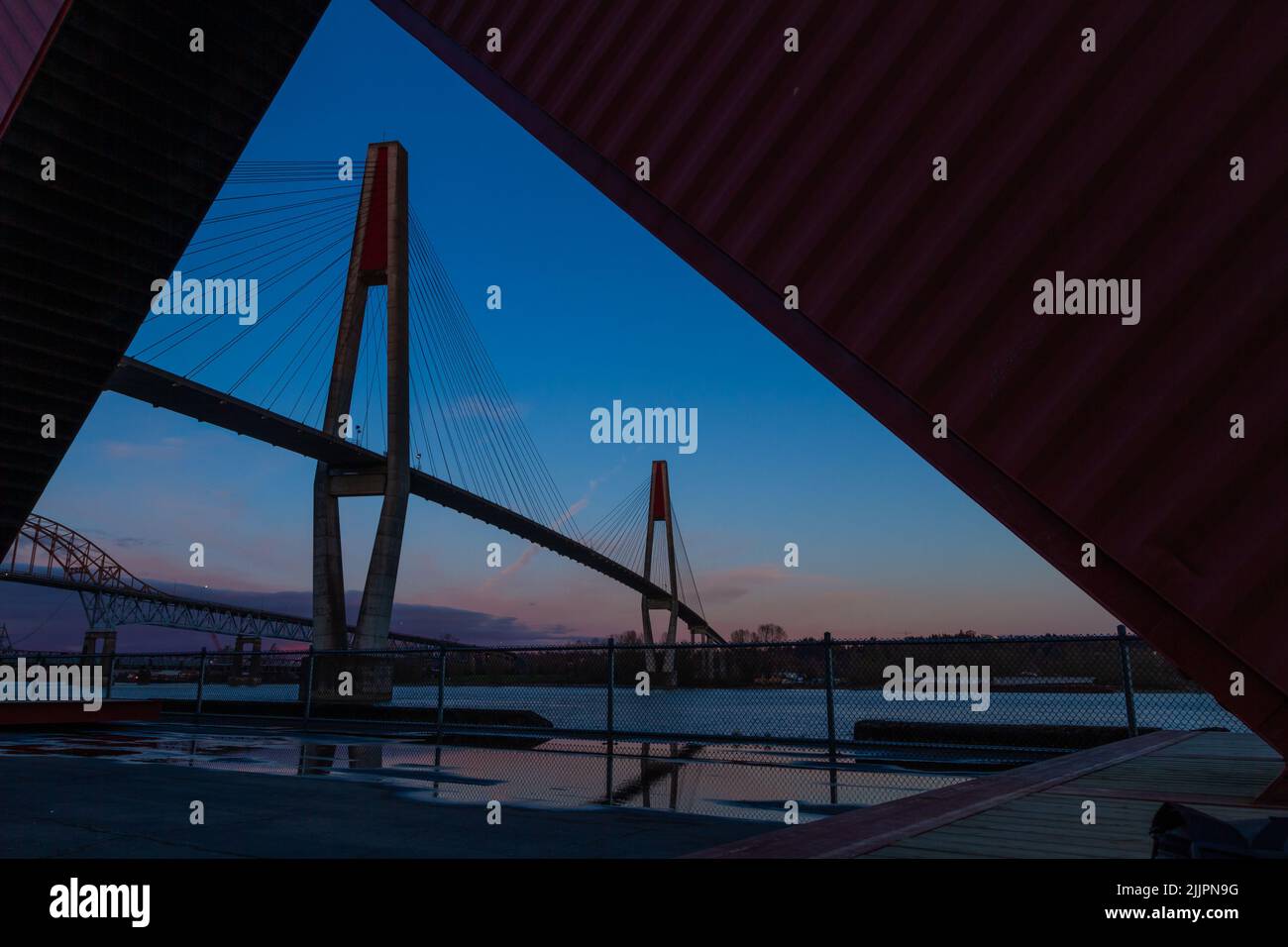 A beautiful shot of a bridge in New Westminster Stock Photo - Alamy